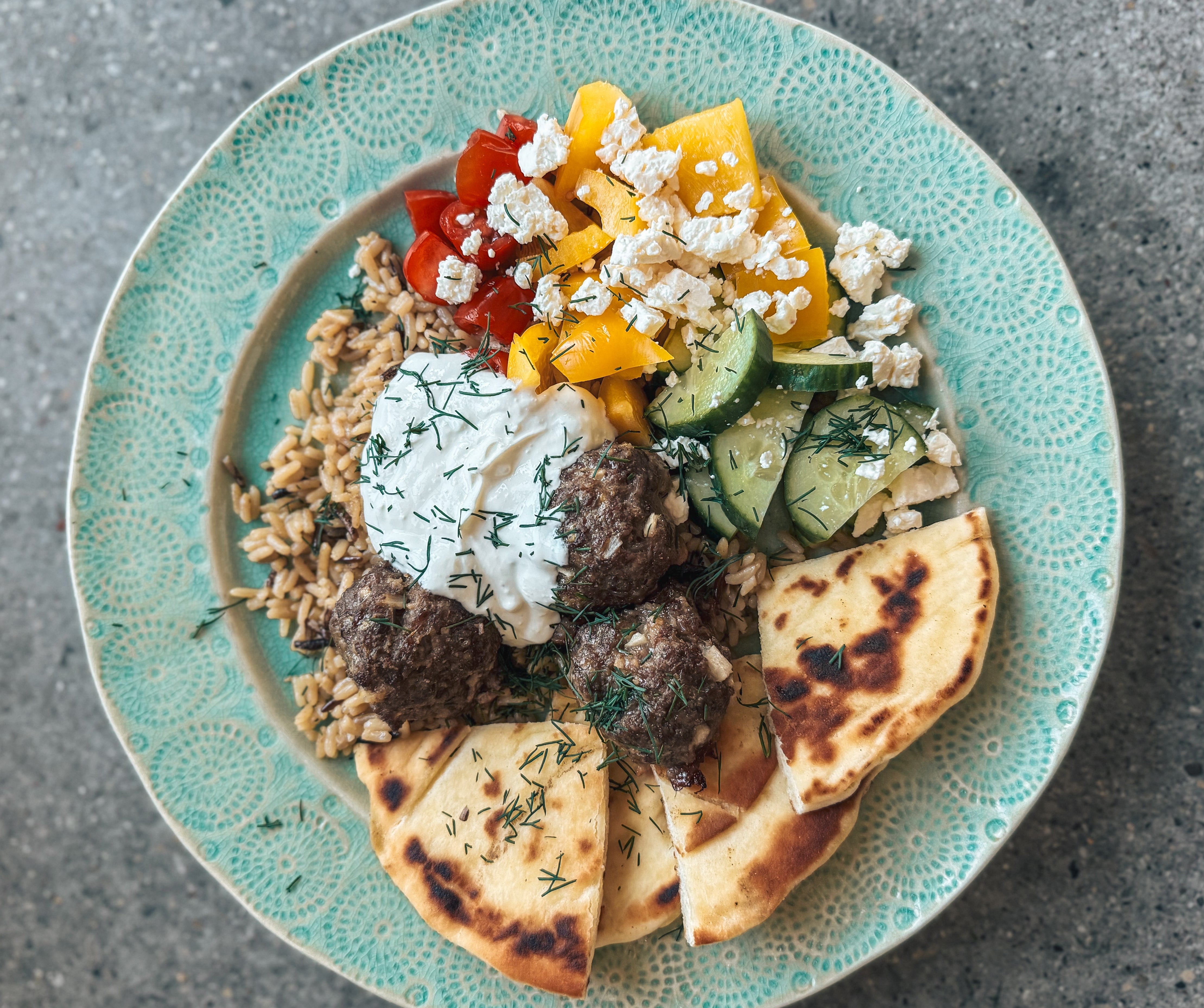 Greek Beef Meatballs – One Mile Ranch