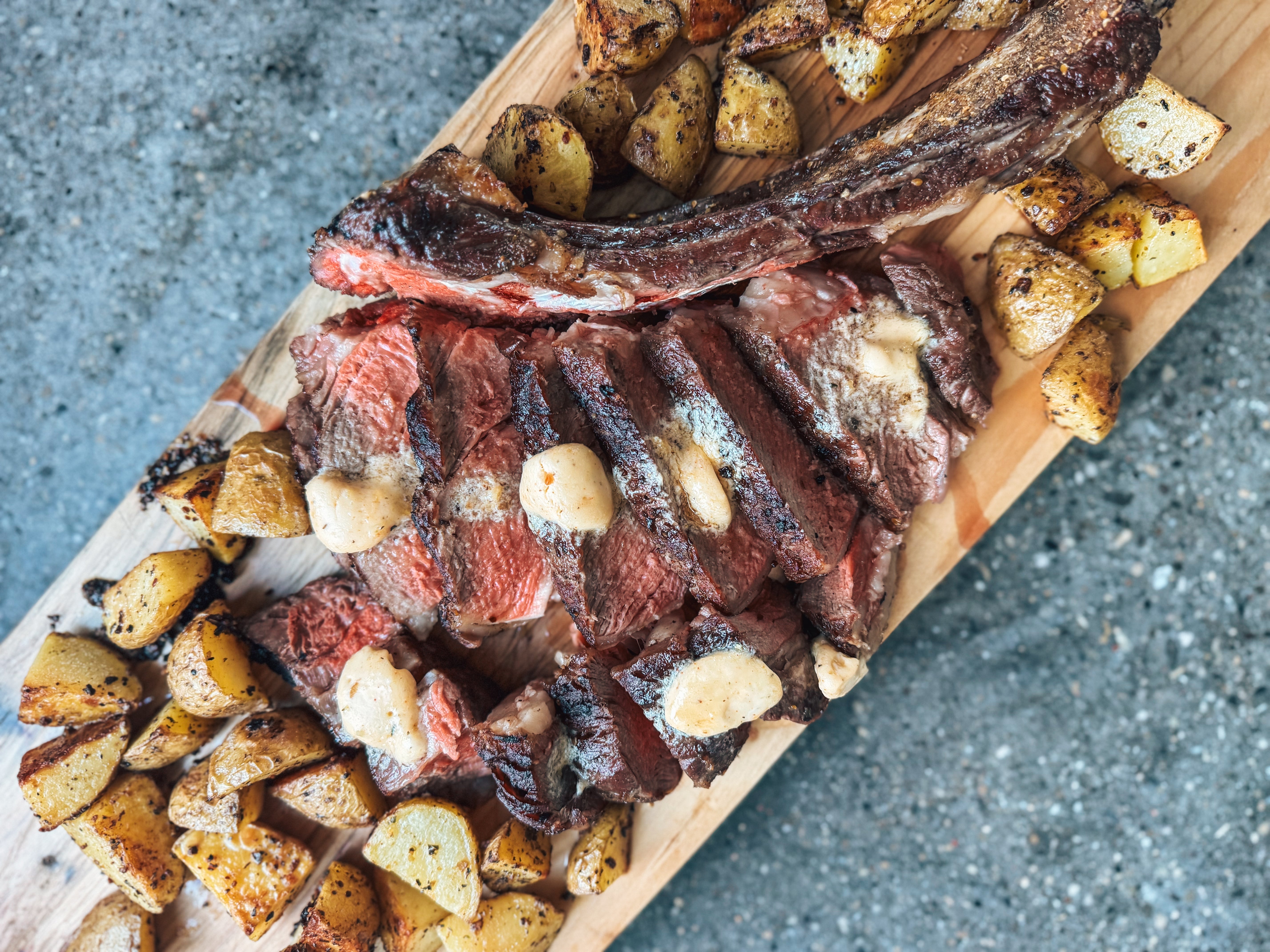 Reverse Seared Tomahawk – One Mile Ranch