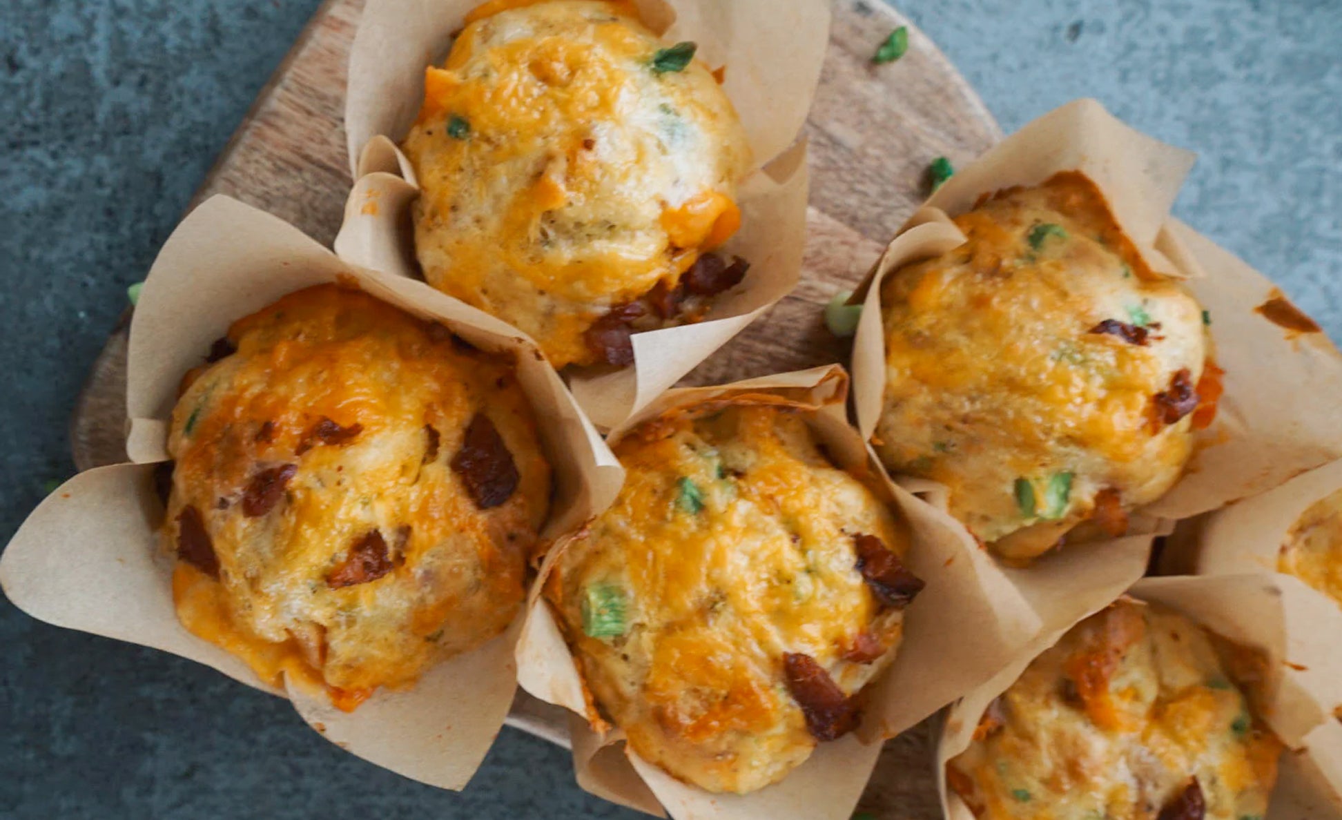 Savoury Cheese and Bacon Muffins – One Mile Ranch