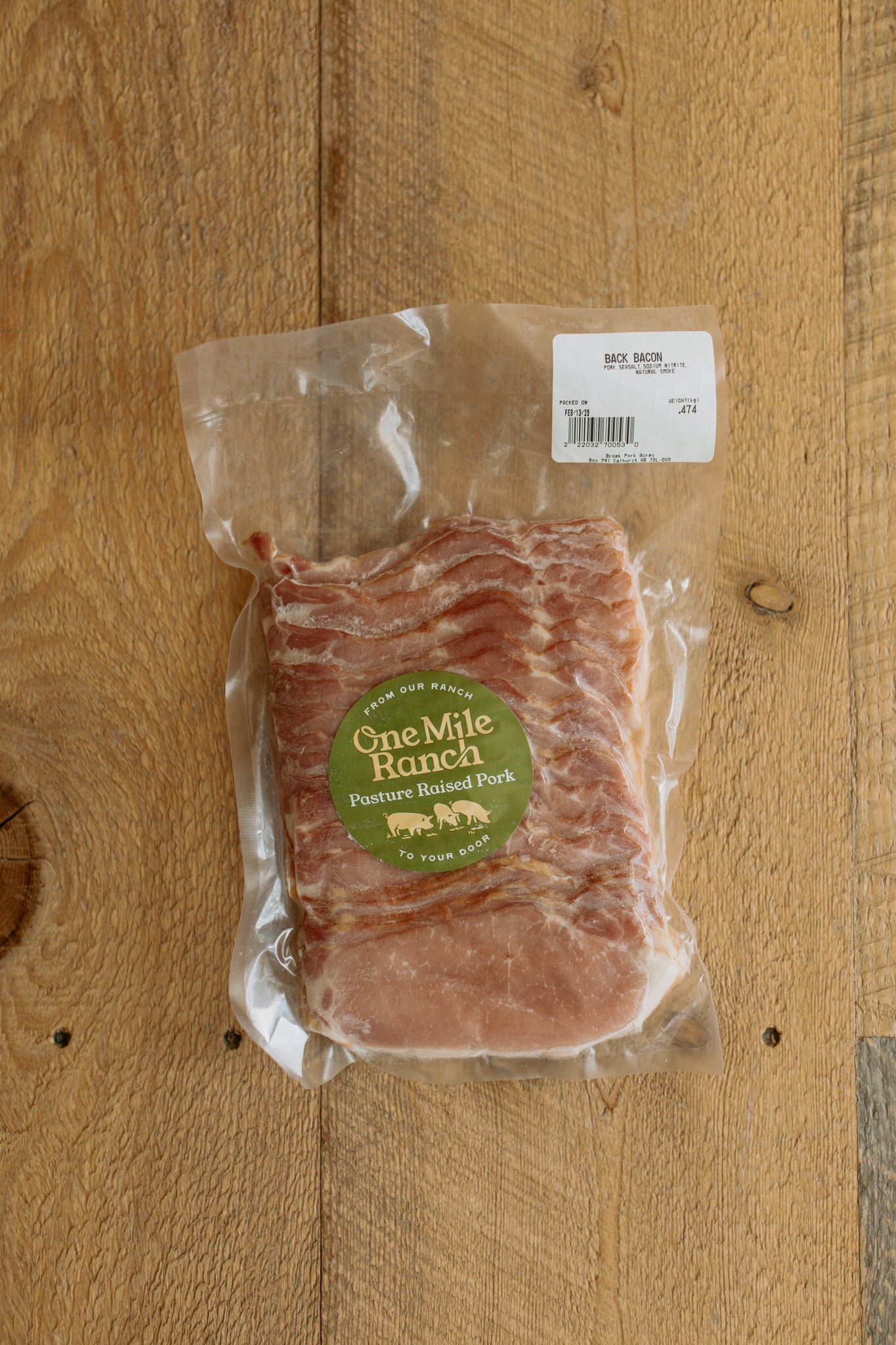 Back Bacon – One Mile Ranch